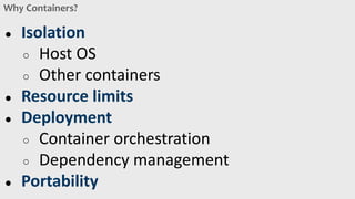 Docker slides | PPTX