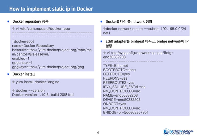 Docker Setting For Static Ip Allocation Ppt 6838