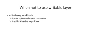Learning of docker storage driver (container file system) | PPT