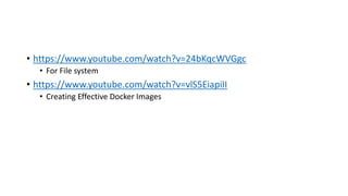 Learning of docker storage driver (container file system) | PPT