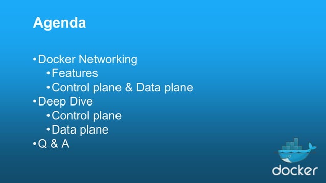 Docker Networking: Control plane and Data plane | PPT