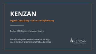Docker, Docker Compose and Docker Swarm | PPT