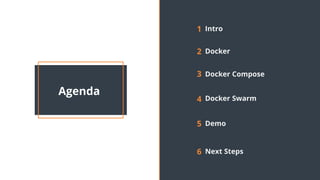 Docker, Docker Compose and Docker Swarm | PPT