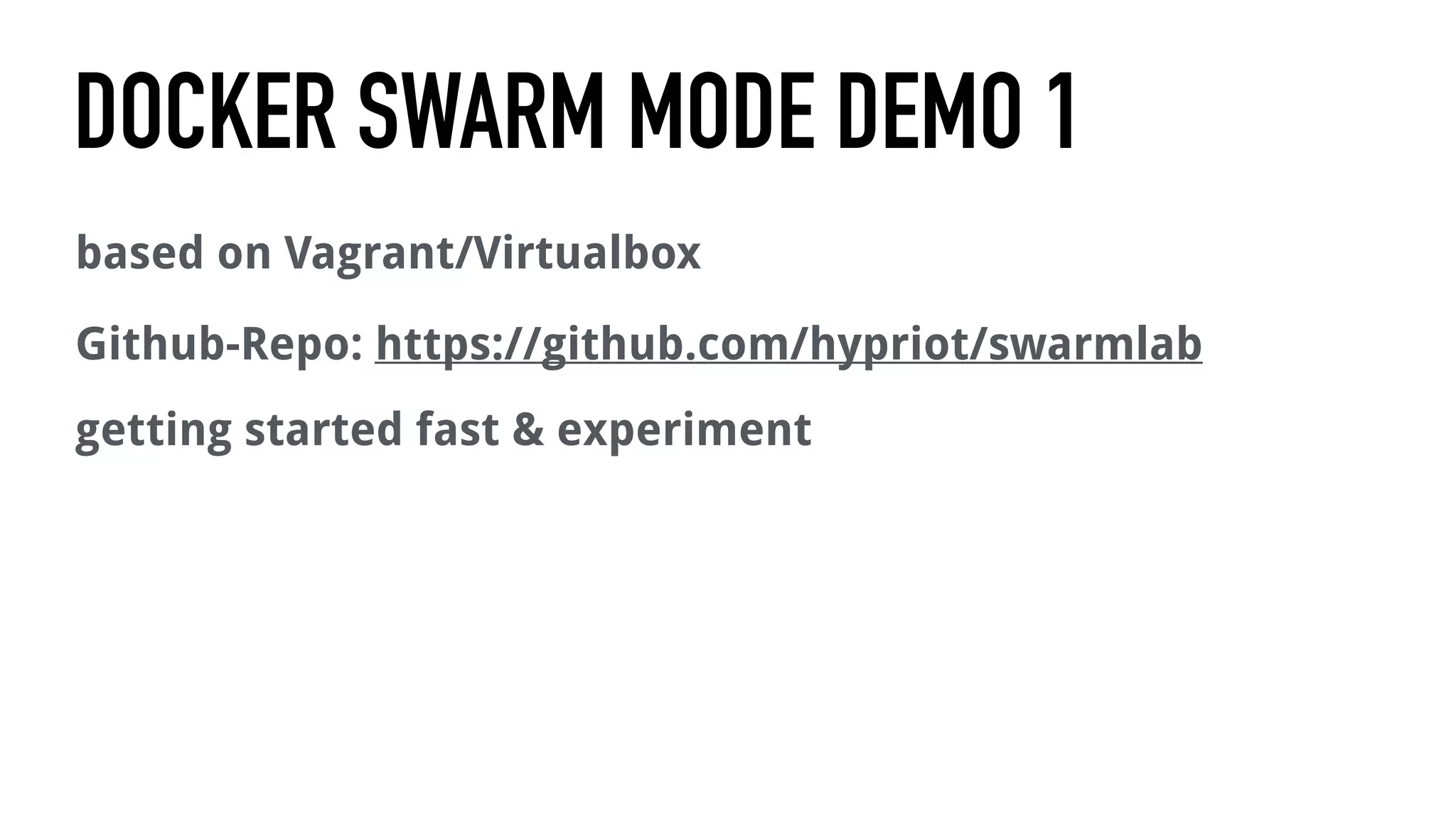 Docker swarm reloaded | PDF