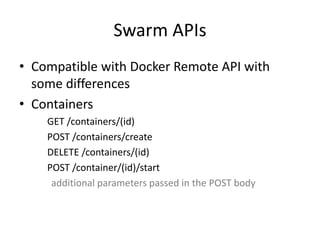 Docker Swarm Introduction | PPTX