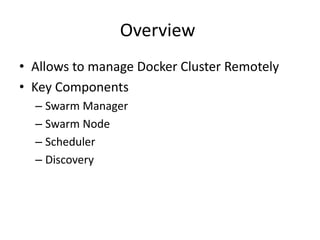 Docker Swarm Introduction | PPTX