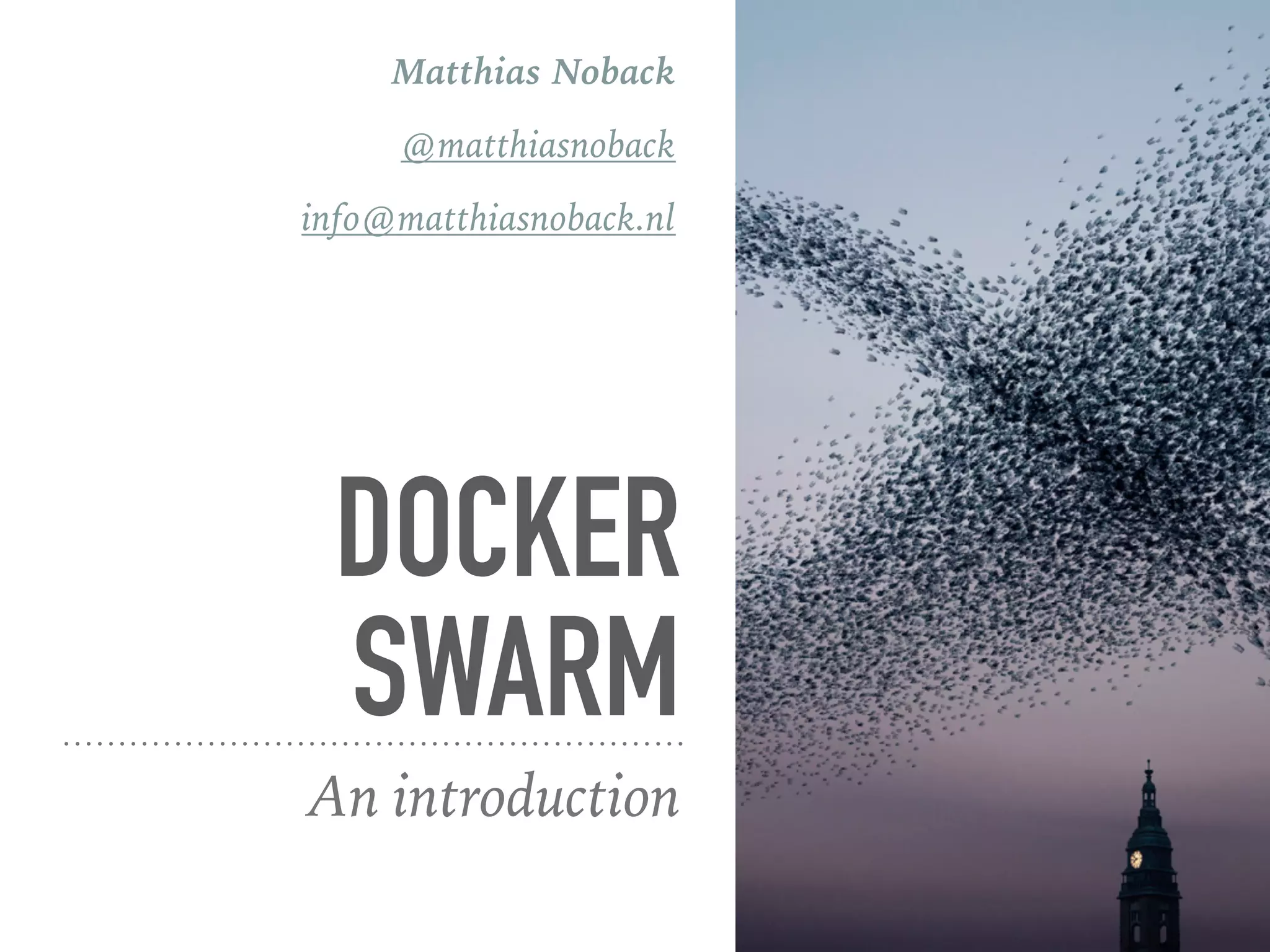 Docker swarm workshop | PDF