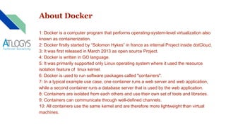Docker @ Atlogys | PPT