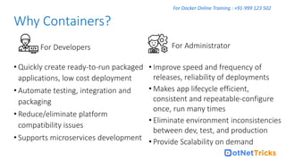 Introduction Docker and Kubernetes | Docker & Kubernetes Tutorial | Dot ...