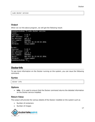 docker basic tutorials and instructions . | PDF