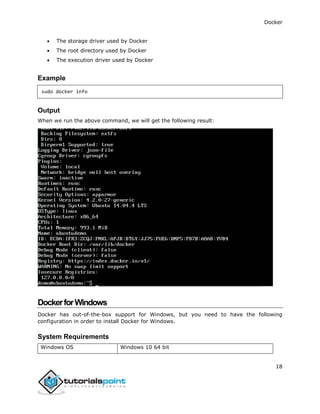 docker basic tutorials and instructions . | PDF