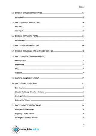 docker basic tutorials and instructions . | PDF