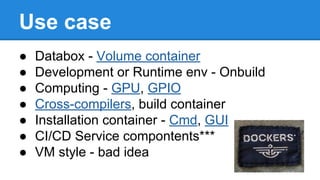 Docker Use Cases on Raspberry Pi | PPT