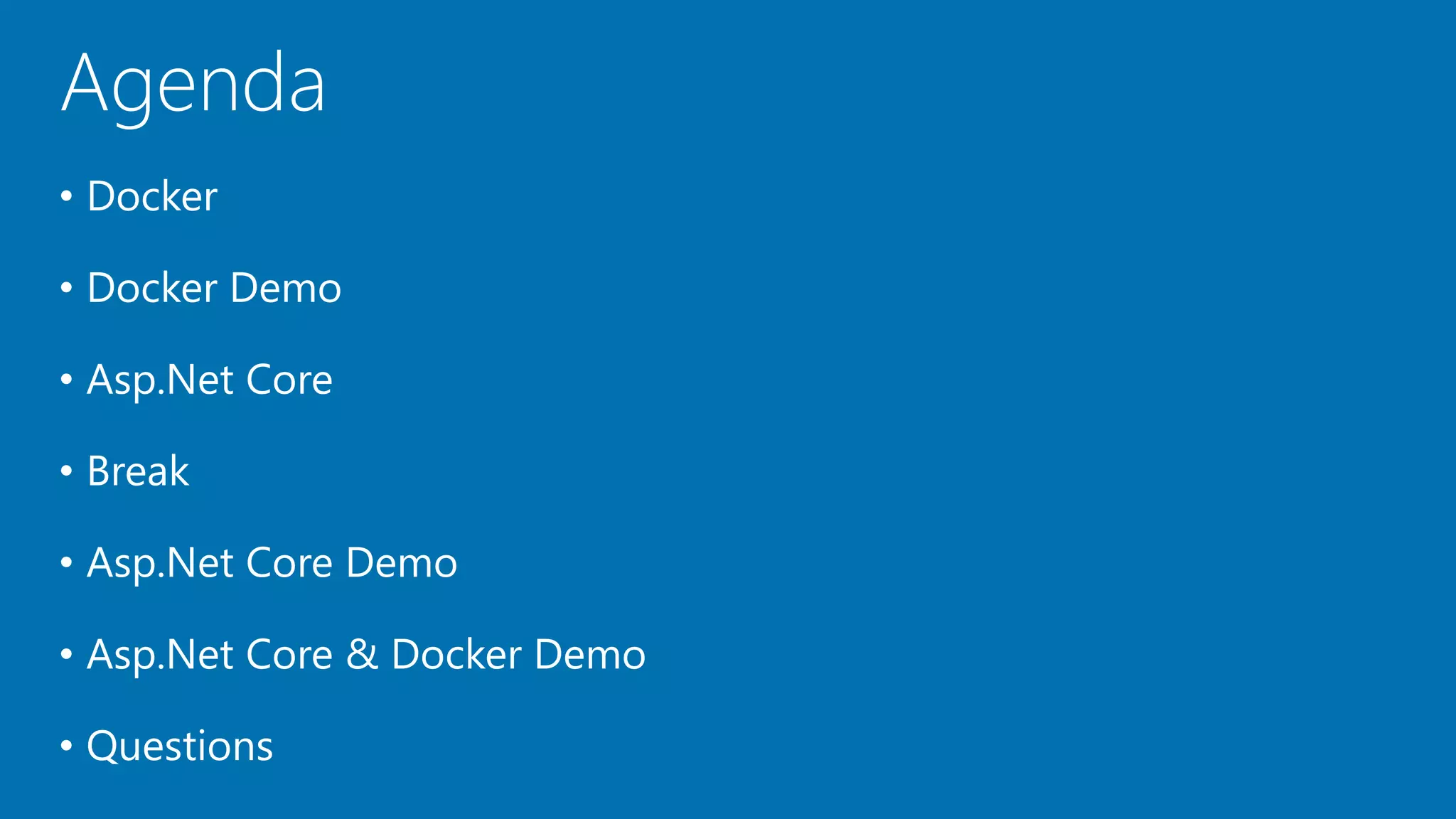 Docker With Asp.net Core | PPT