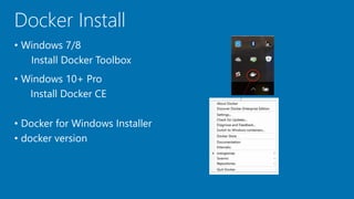 Docker With Asp.net Core | PPTX | Operating Systems | Computer Software and Applications