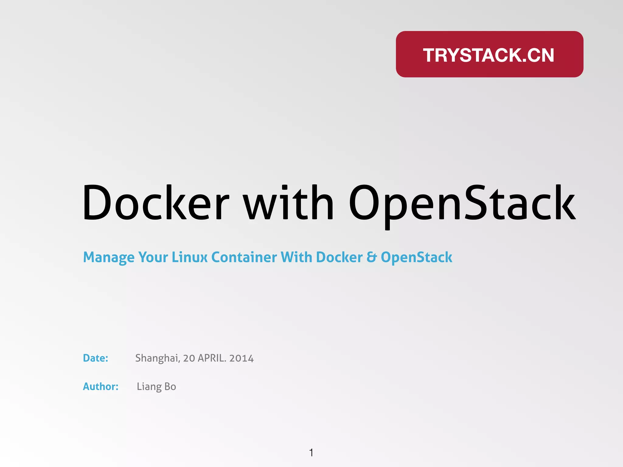Docker with openstack | PPT | Free Download