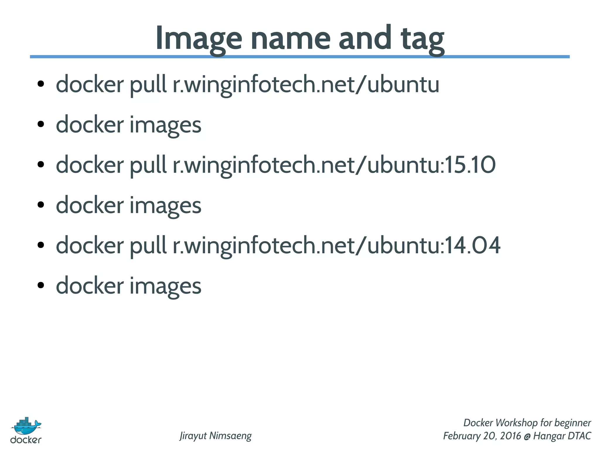 Docker Workshop for beginner | PPT