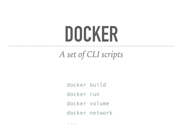 Docker workshop | PPT