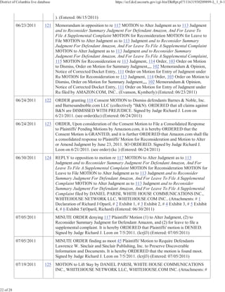 DOCKET SHEET - Parisi/Whitehouse.com vs Sinclair | PDF | Legal Services ...