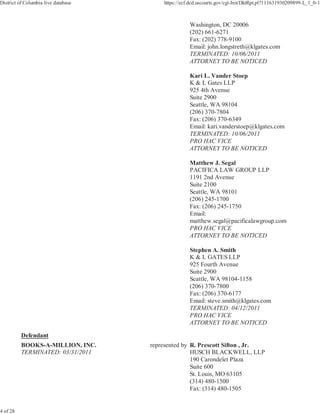 DOCKET SHEET - Parisi/Whitehouse.com vs Sinclair | PDF | Legal Services ...