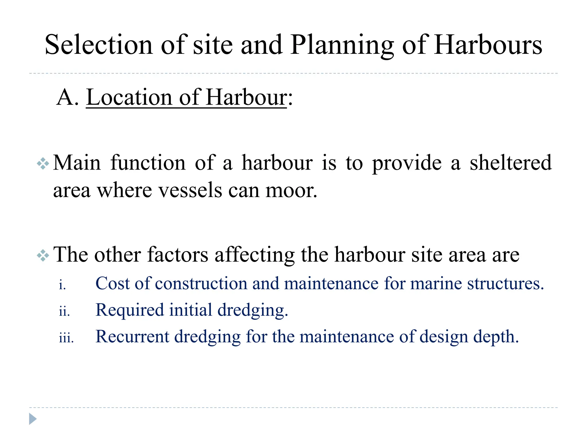 Dock, harbour, and port terminal Design. | PDF