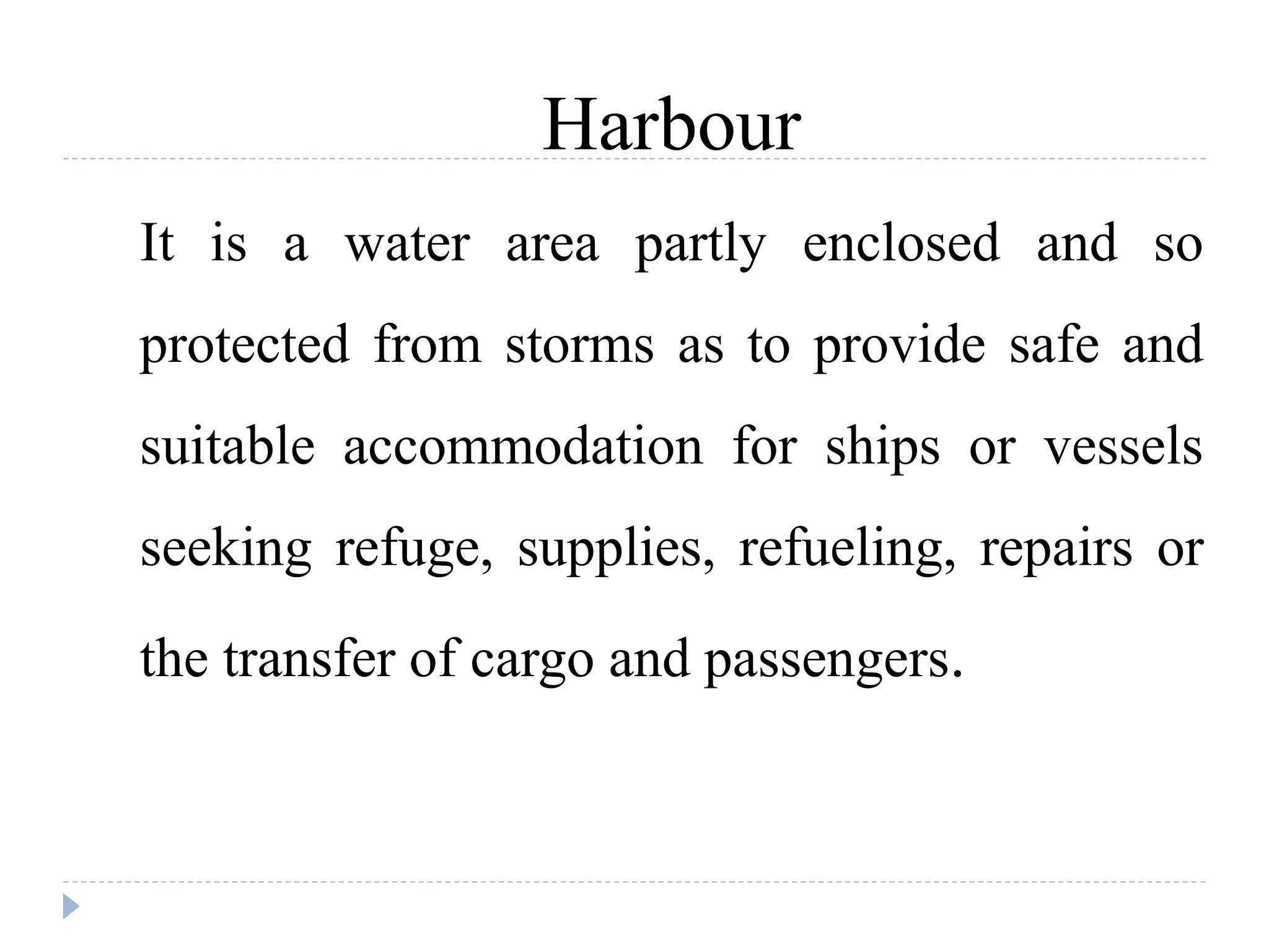 Dock, harbour, and port terminal Design. | PDF