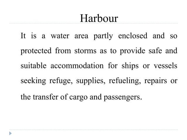 Dock, harbour, and port terminal Design. | PDF