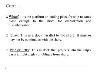 Dock, harbour, and port terminal Design. | PDF