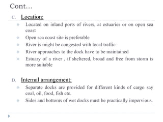 Dock, harbour, and port terminal Design. | PDF