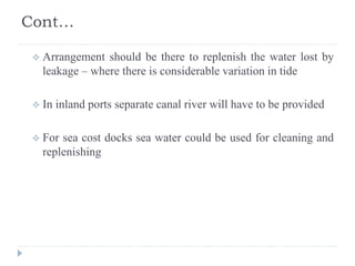 Dock, harbour, and port terminal Design. | PDF