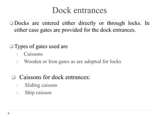 Dock, harbour, and port terminal Design. | PDF
