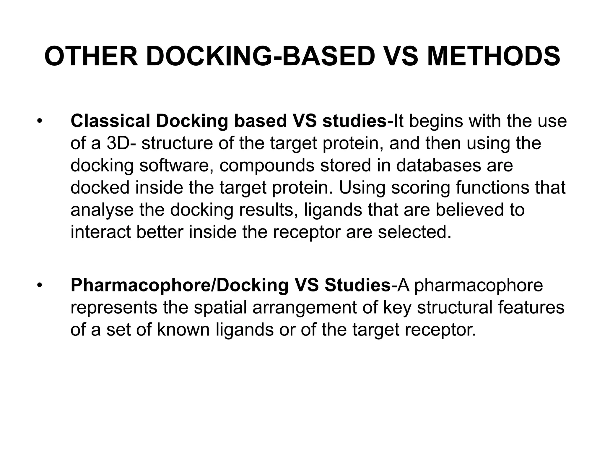 Docking based screening of drugs. | PPTX
