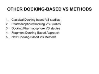 Docking based screening of drugs. | PPTX