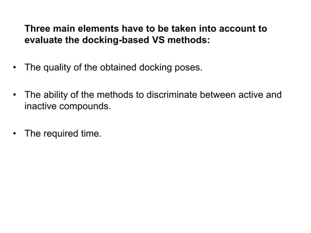 Docking based screening of drugs. | PPTX