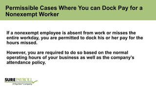 Rules for Docking Employee Pay | PDF
