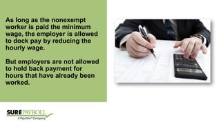 Rules for Docking Employee Pay | PDF | Job Market | Economy