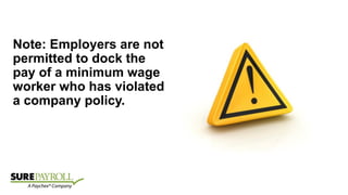 Rules for Docking Employee Pay | PDF