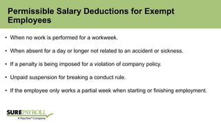 Rules for Docking Employee Pay | PDF | Job Market | Economy
