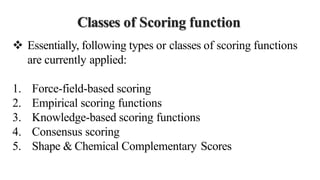 Docking Score Functions | PPTX