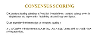 Docking Score Functions | PPTX