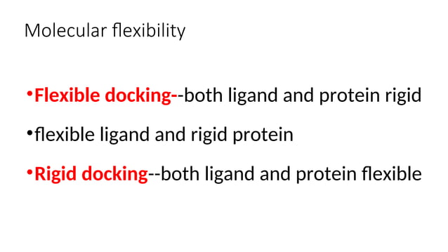 Docking basics simplified for drug discovery .ppt