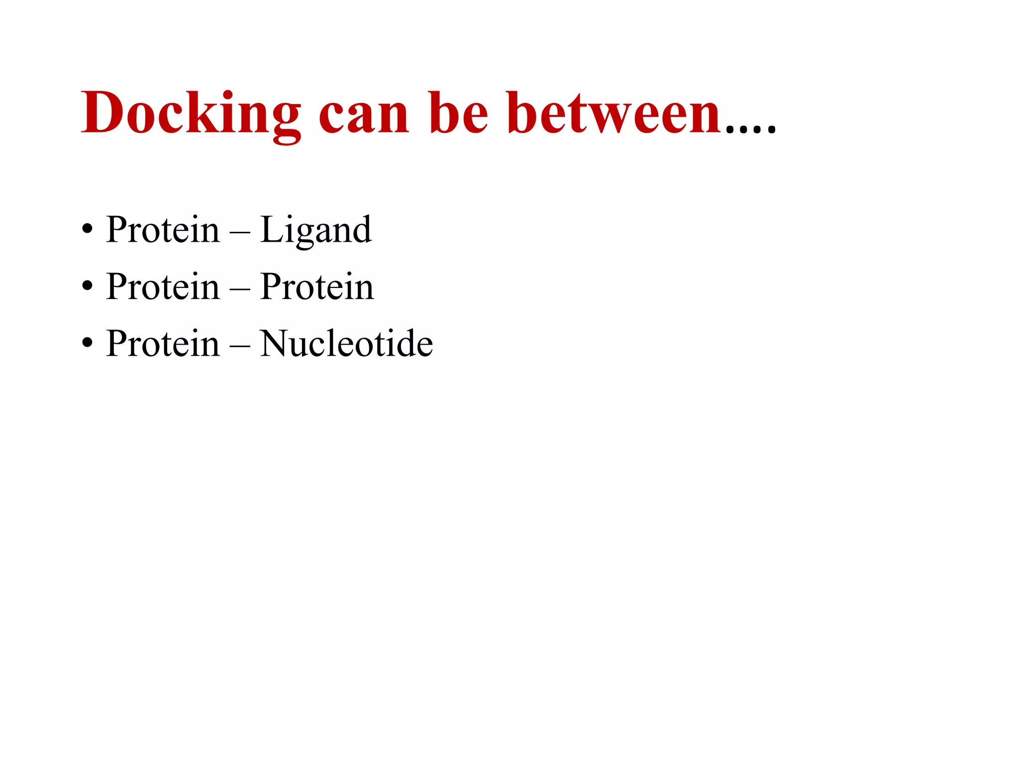 Docking techniques | PDF