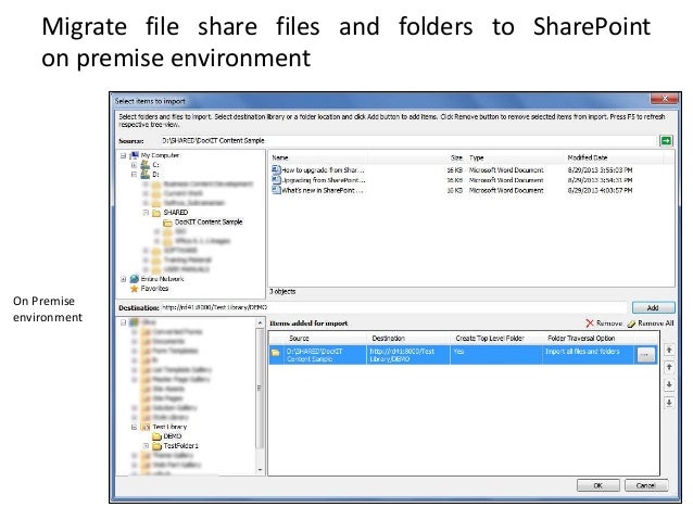 File Share to SharePoint Migration solution