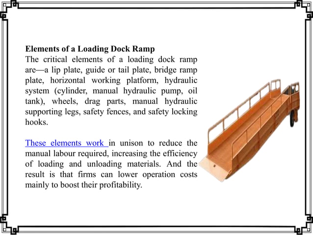 Dock Ramp-Hydraulic Dock Ramp-Portable Yard Ramp-Loading Ramp-Chennai ...