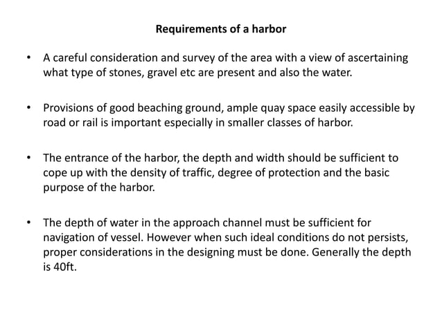 Docks and Harbors.pptx | Cruises | Travel Type