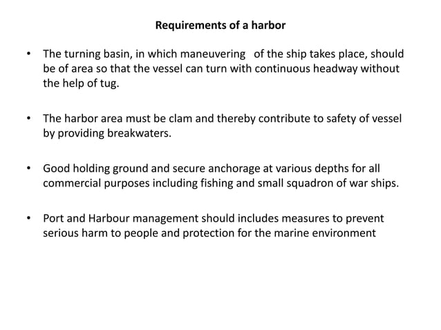 Docks and Harbors.pptx | Cruises | Travel Type