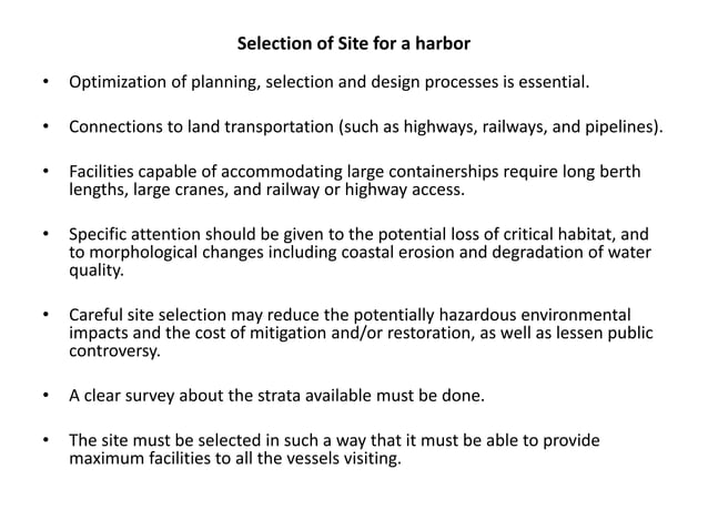 Docks and Harbors.pptx | Cruises | Travel Type