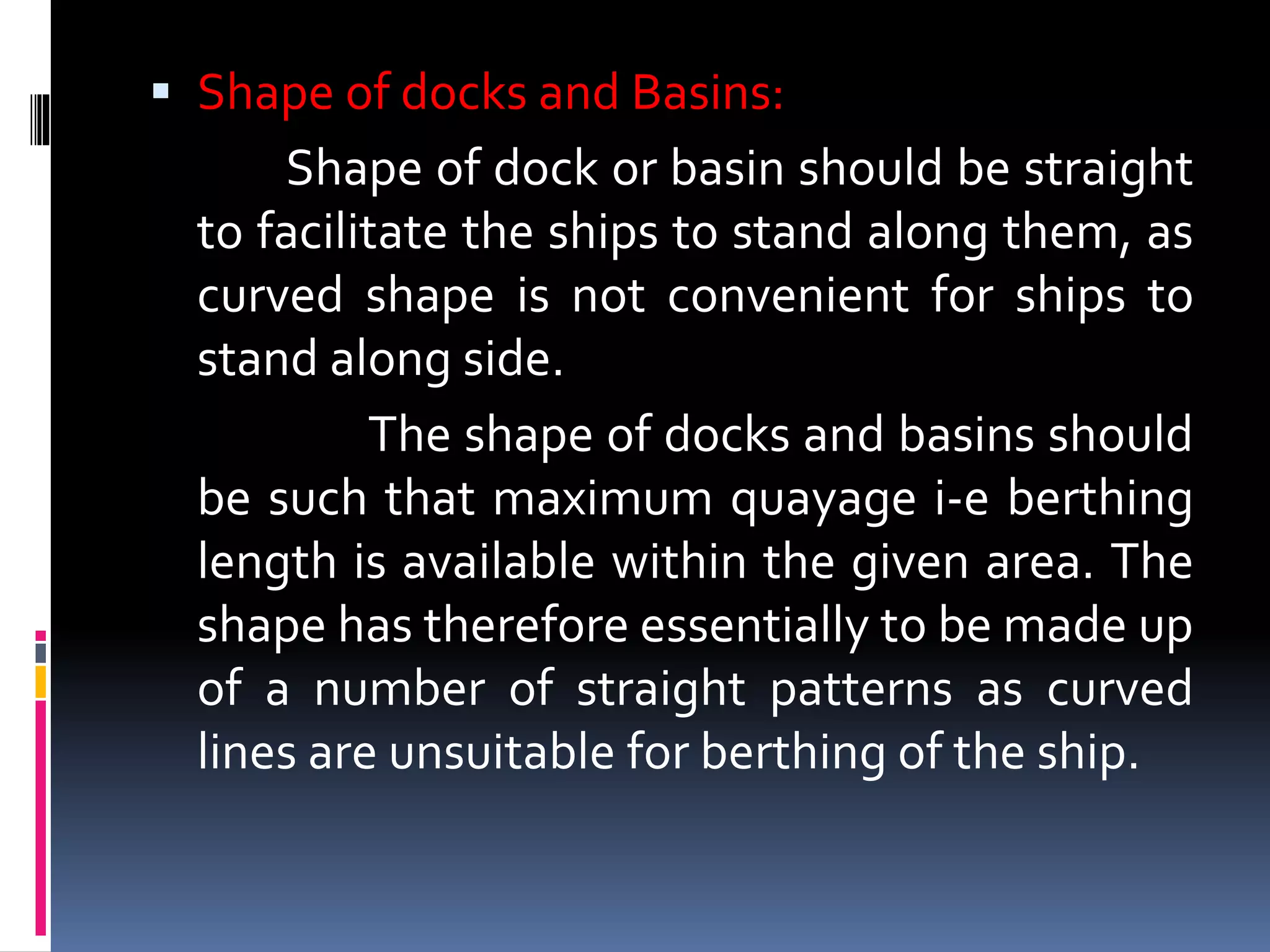 Docks and their classification | PPTX