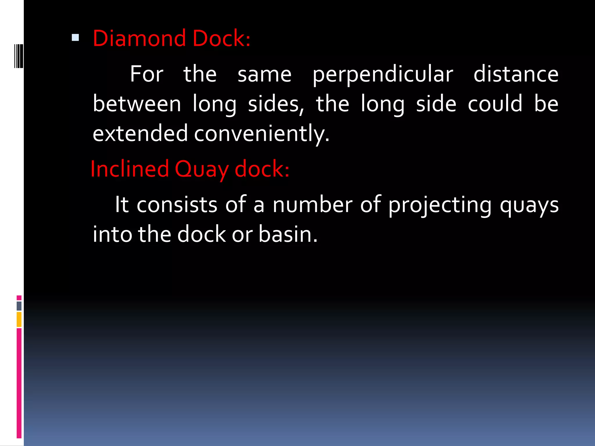 Docks and their classification | PPTX