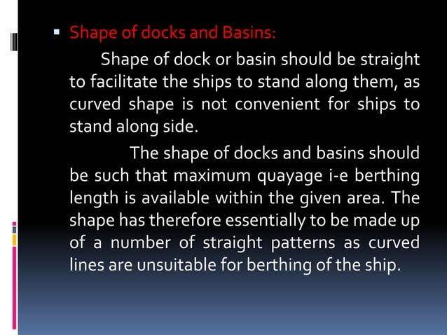 Docks and their classification | PPTX | Cruises | Travel Type